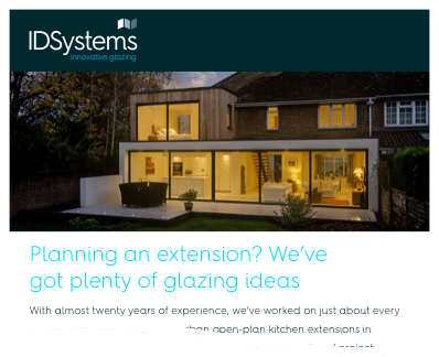IDSystems - Award winning glazing, bifold and sliding door specialists
